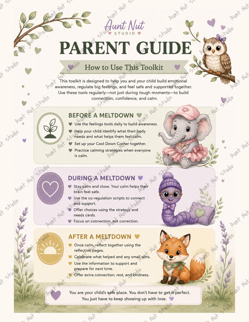 Calm Down Corner Kit for Kids, Emotional Regulation Toolkit, ADHD ...