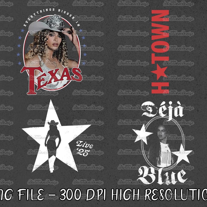 Cowboy Carter Drawing - Etsy