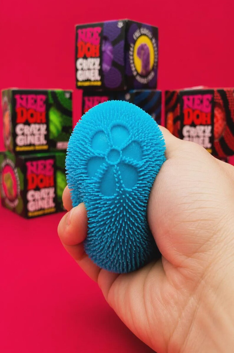 Nee Doh Fuzz Ball Stress Ball Soft Squishy Fidget Toy Anxiety Relief ...
