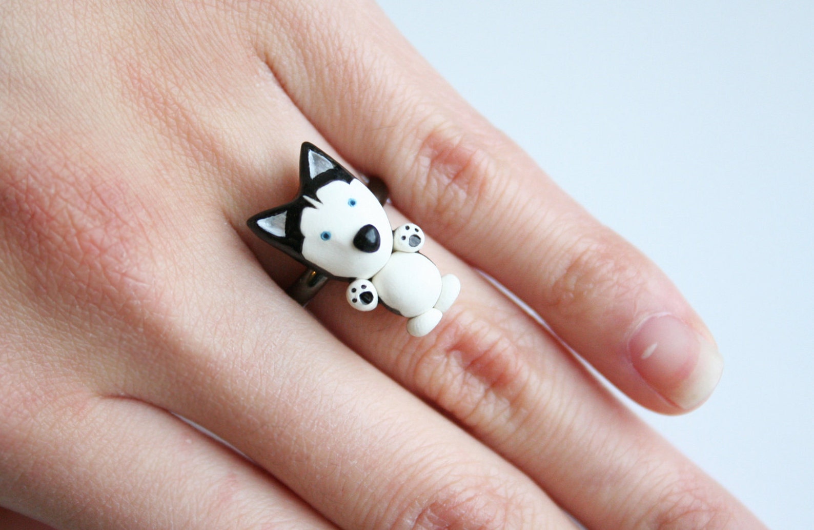 Mika the Siberian Husky Ring | Etsy
