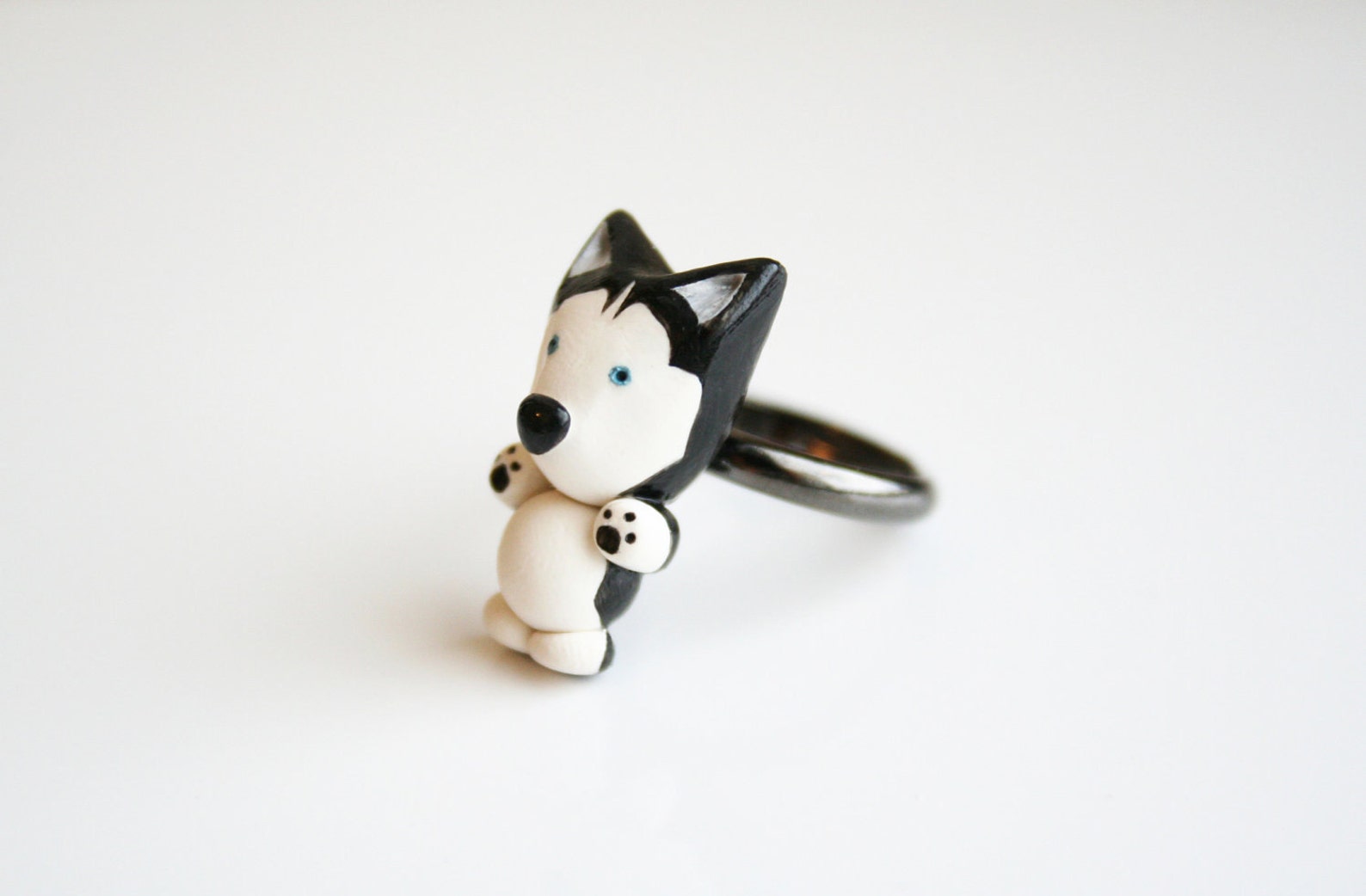 Mika the Siberian Husky Ring | Etsy