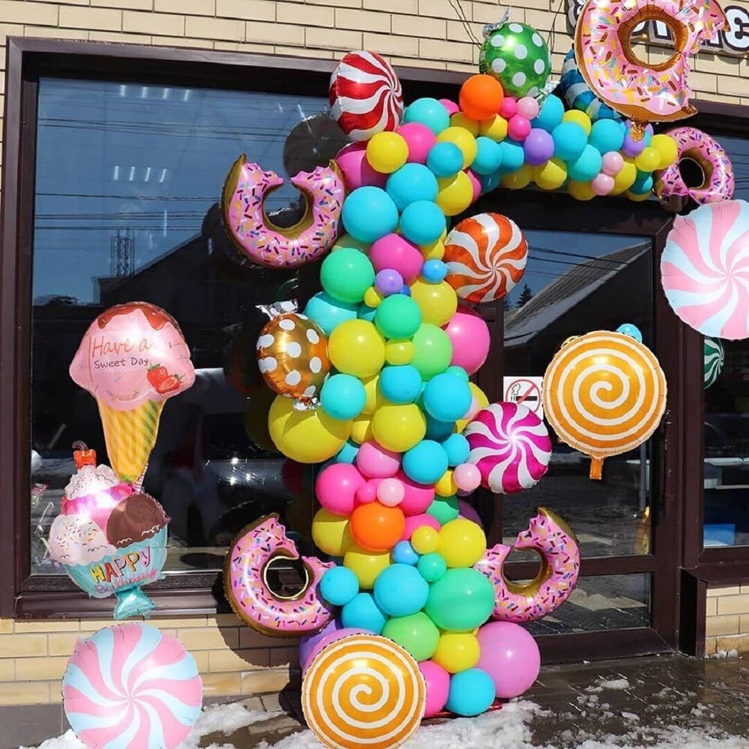 Sweet Candy Balloon Garland Arch Kit Girls Happy Birthday - Etsy