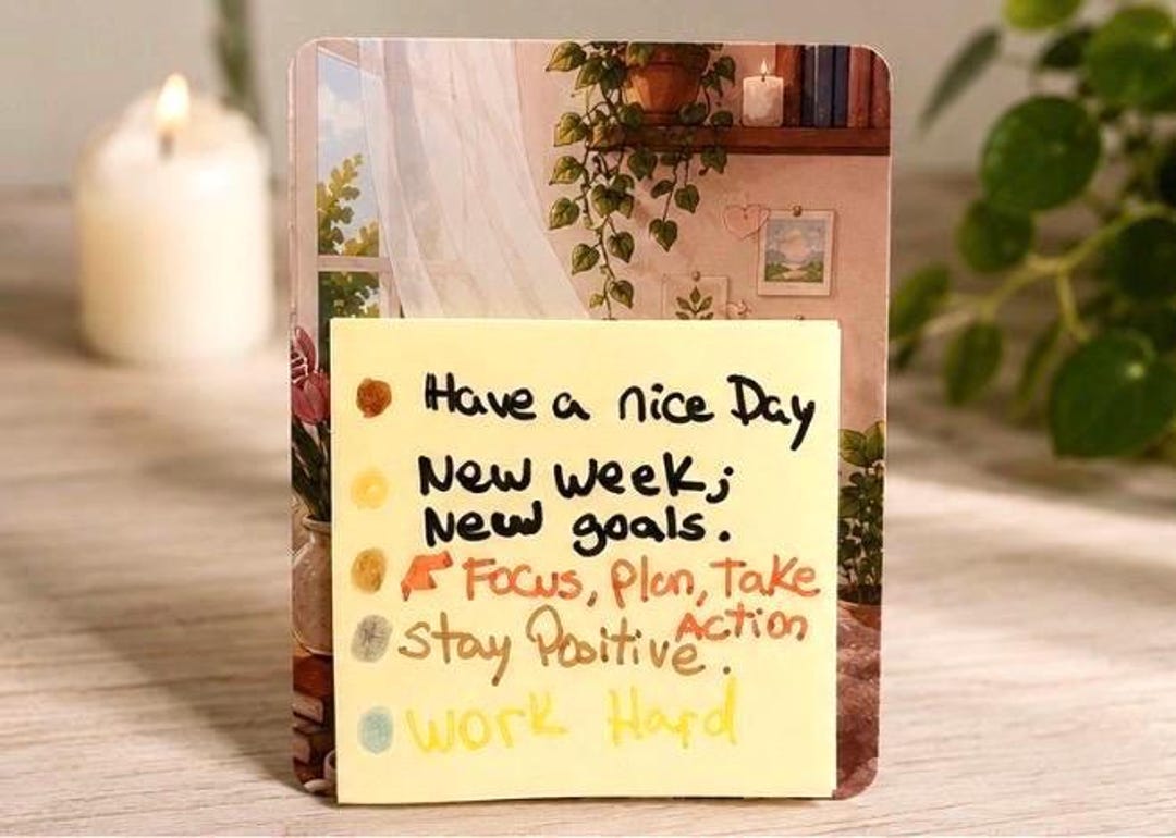 Magnet With Inspirational Images and Notes, You Can Write Phrases or ...
