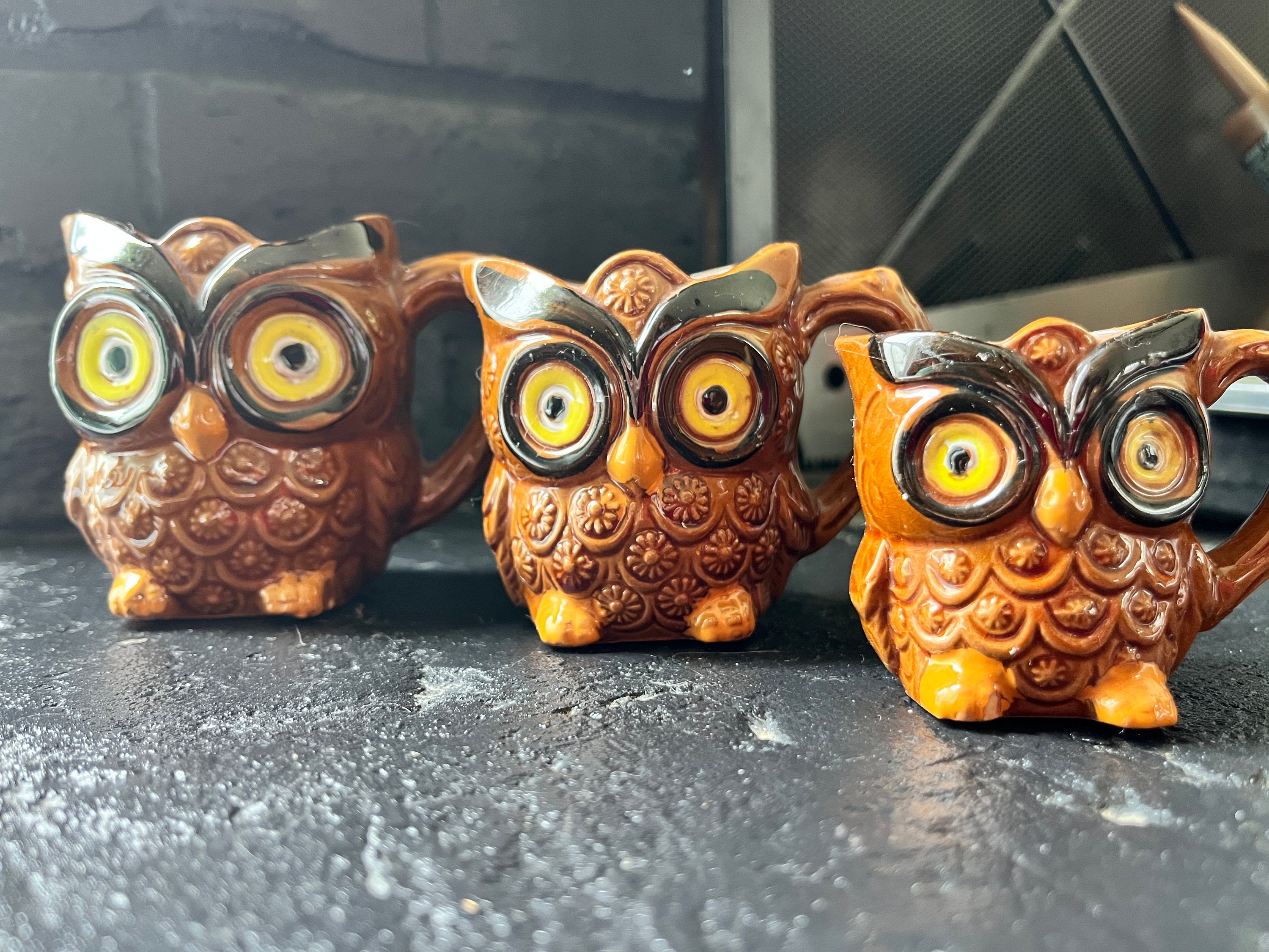 Set of 3 Vintage Owl Measuring Cups - Etsy