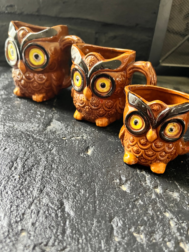 Set of 3 Vintage Owl Measuring Cups - Etsy