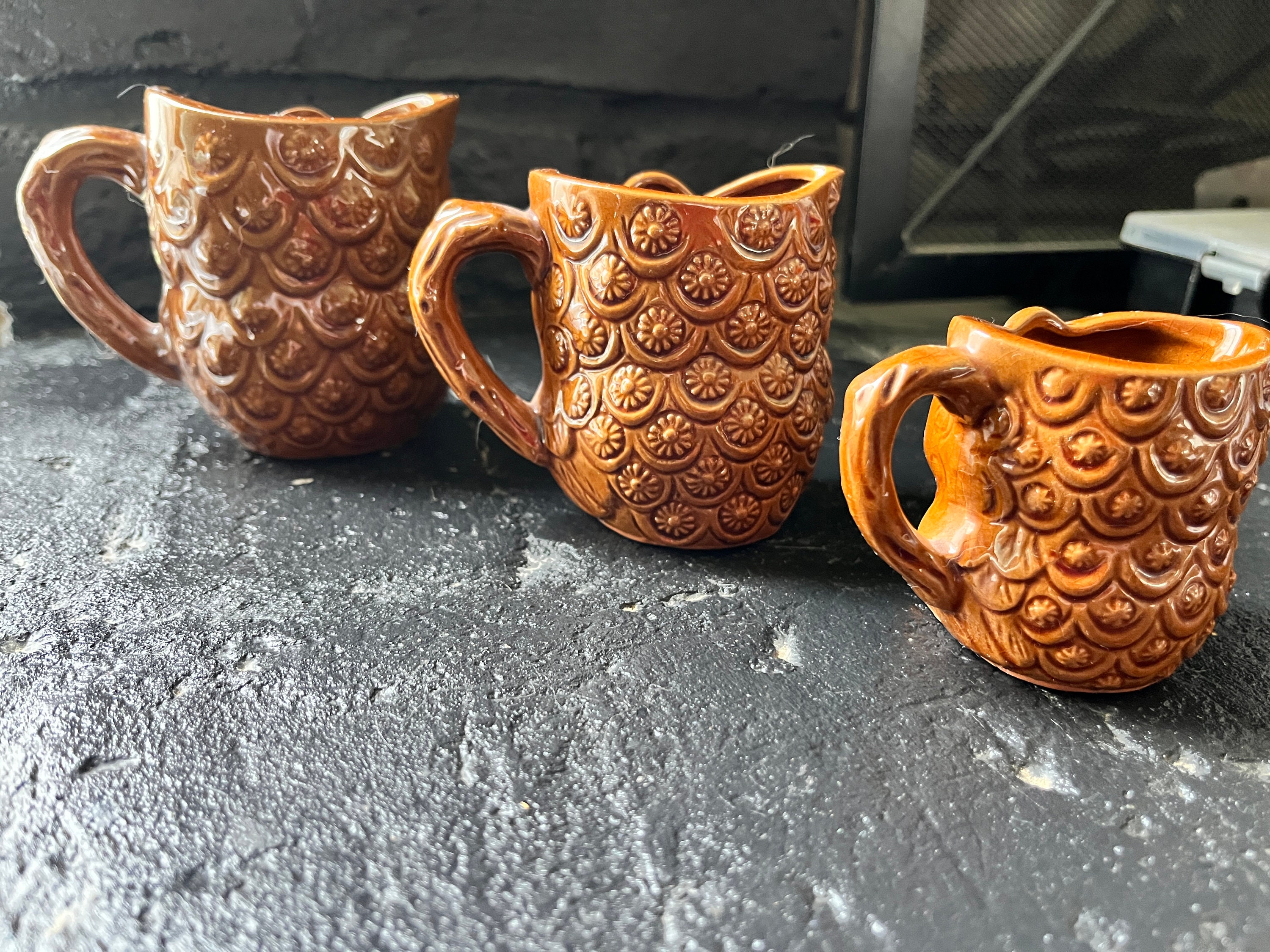 Set of 3 Vintage Owl Measuring Cups - Etsy