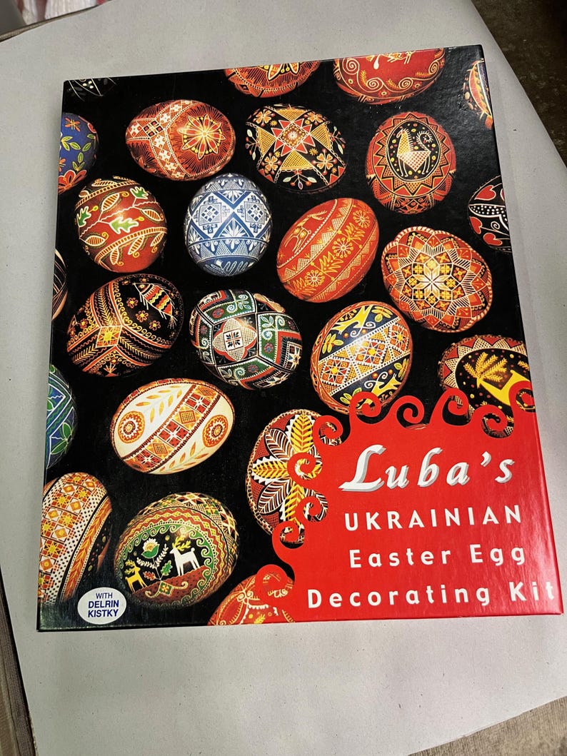 New Lubas Ukrainian Easter Egg Decorating Kit – Pysanky Dye Kit With ...
