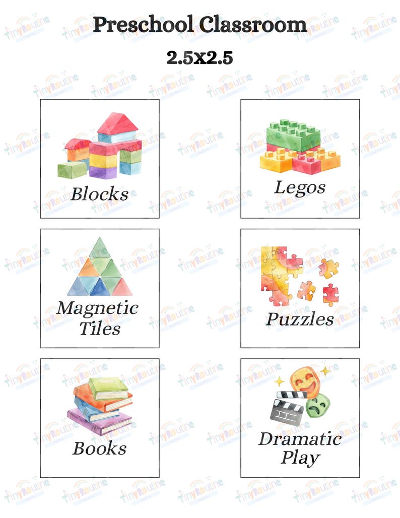 Preschool Toy Bin Labels Printable Classroom Organization Labels ...
