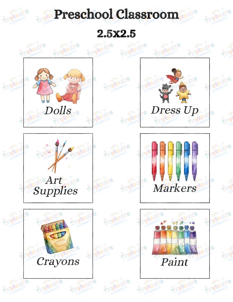 Preschool Toy Bin Labels Printable Classroom Organization Labels ...
