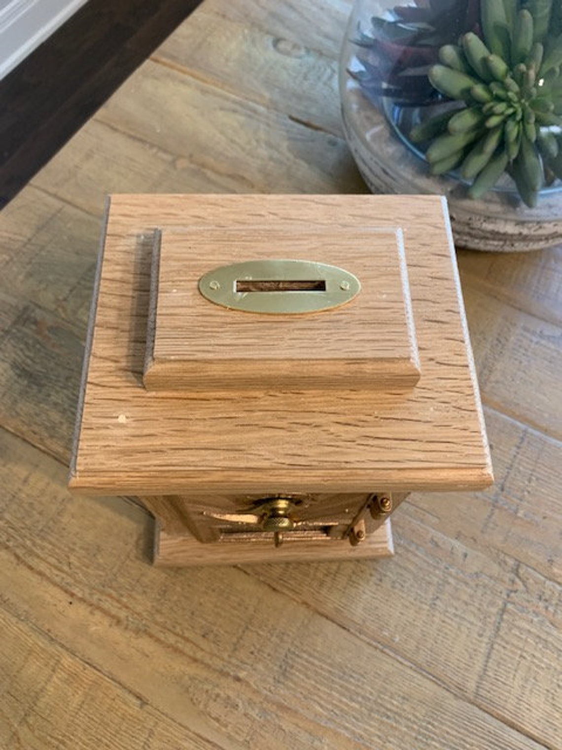 Post Office Box Bank piggy Bank, Premium Design and Quartersawn White ...