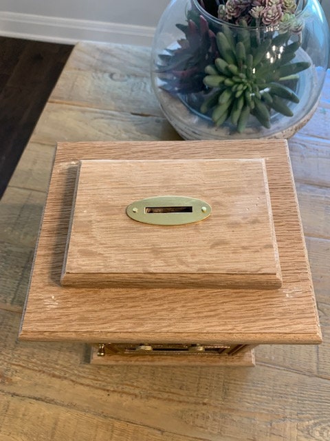 Post Office Box Bank premium Design and Quartersaw Oak Hardwood - Etsy