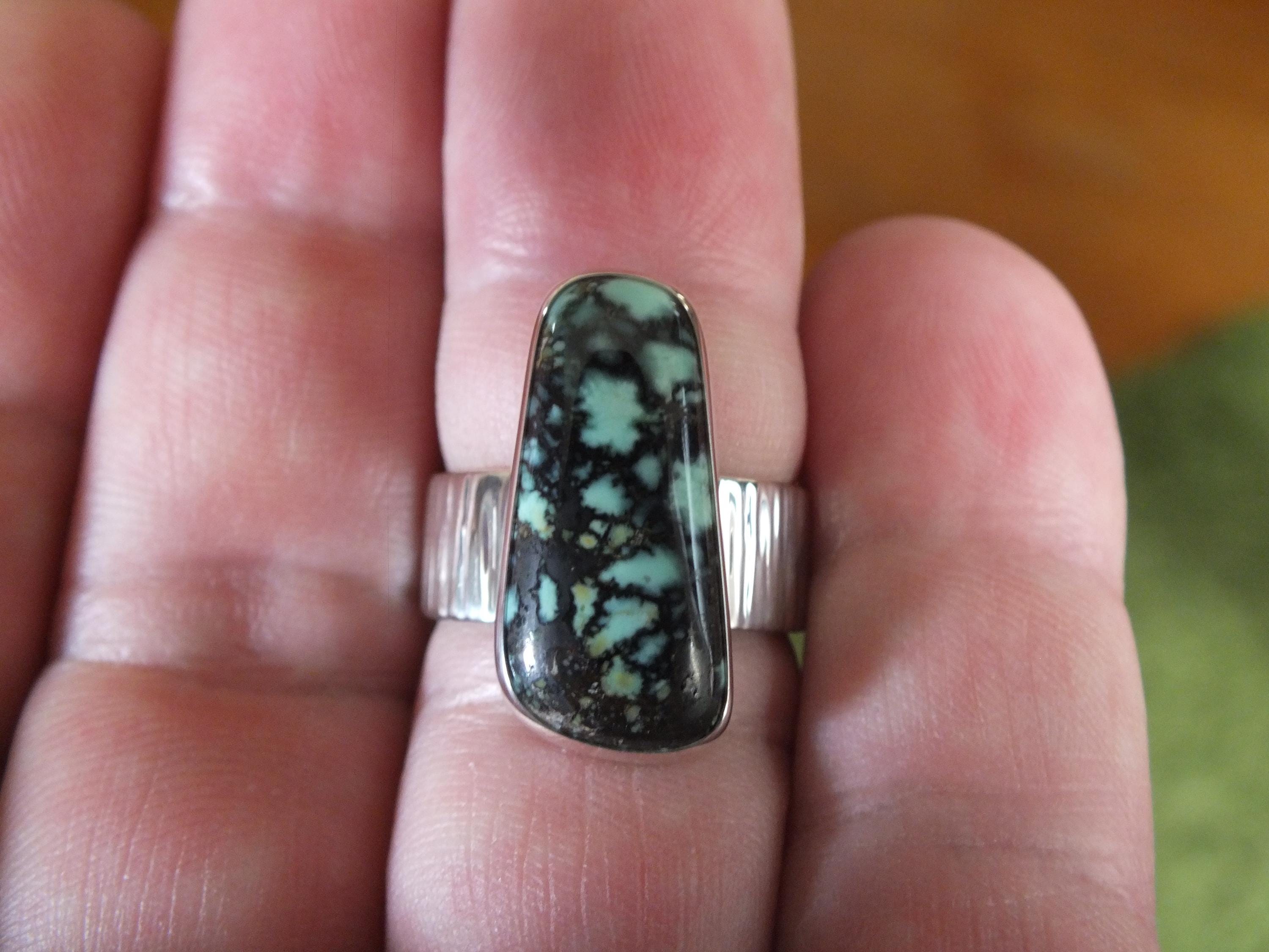 Poseidon Variscite Sterling Silver Handmade Ring Metalsmith James ...