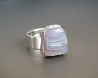 Oregon Holly Blue Agate Ring - Etsy