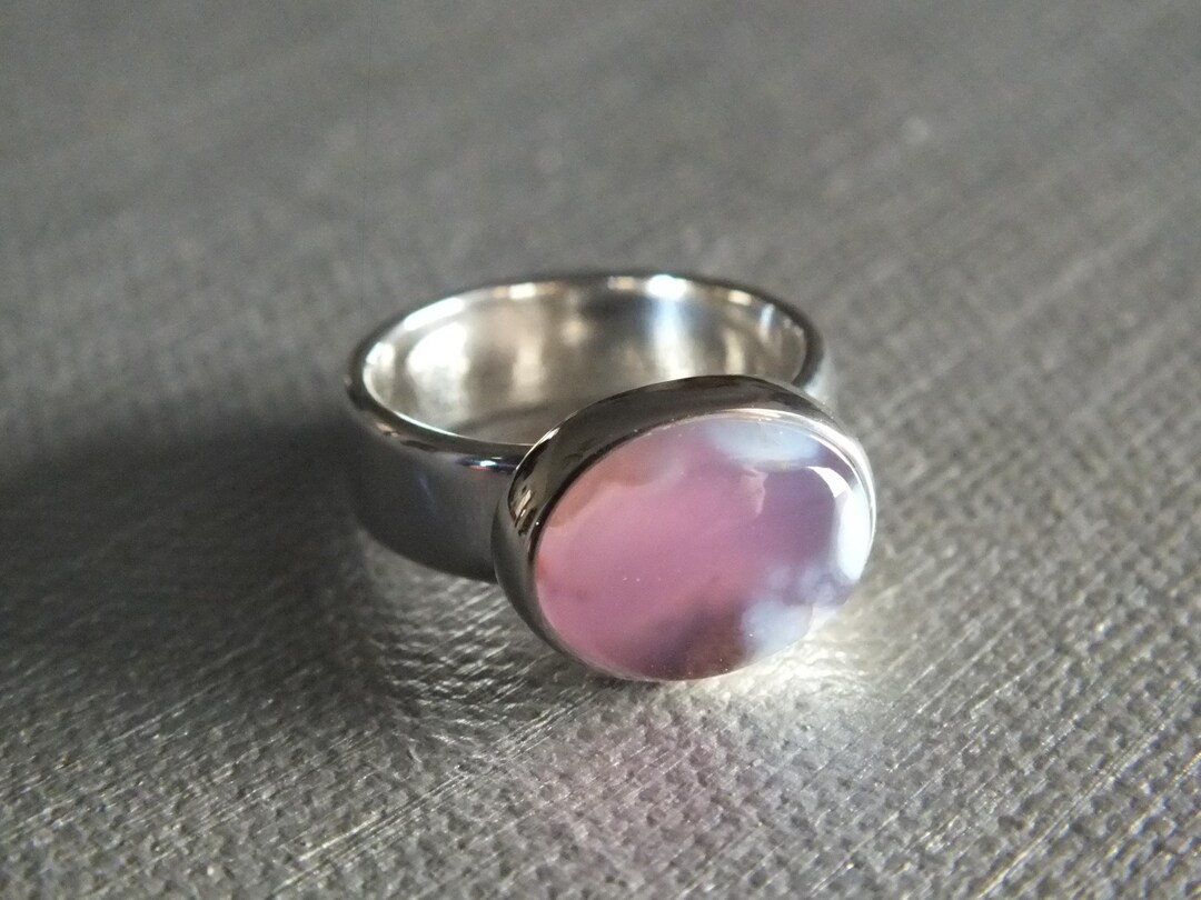 Awesome Holley Holly Blue Agate Sterling Silver Ring Handmade ...