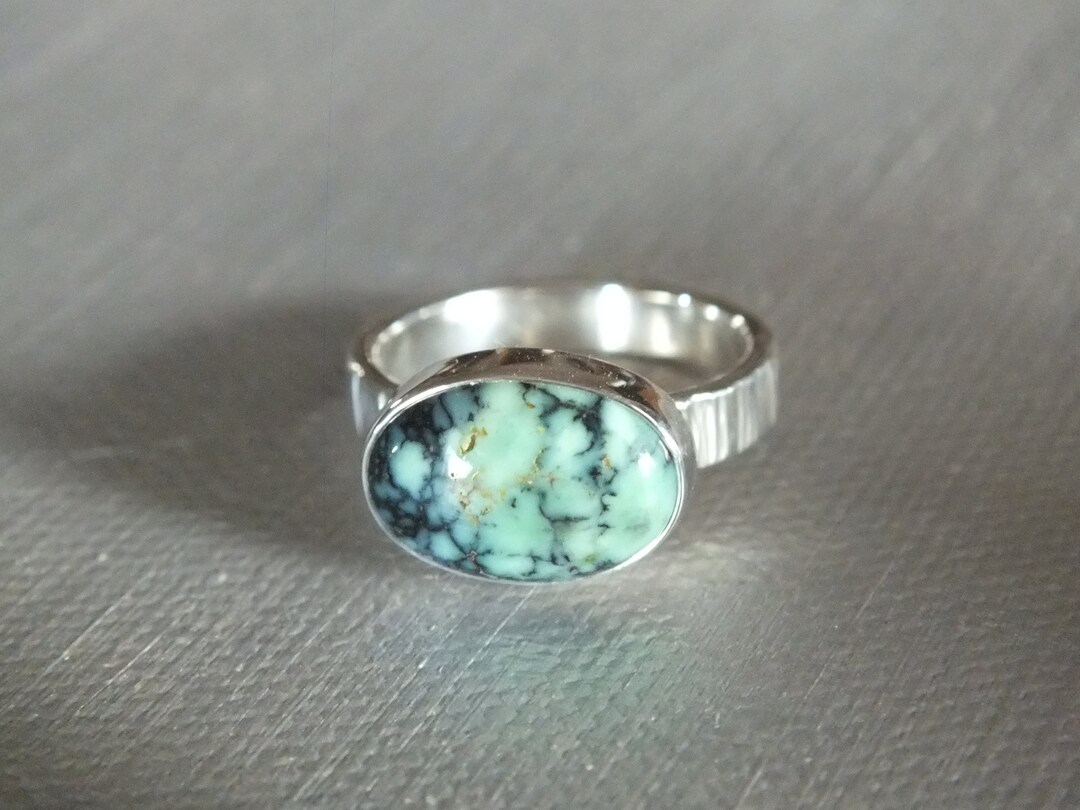 Poseidon Variscite Sterling Silver Handmade Ring Metalsmith James ...