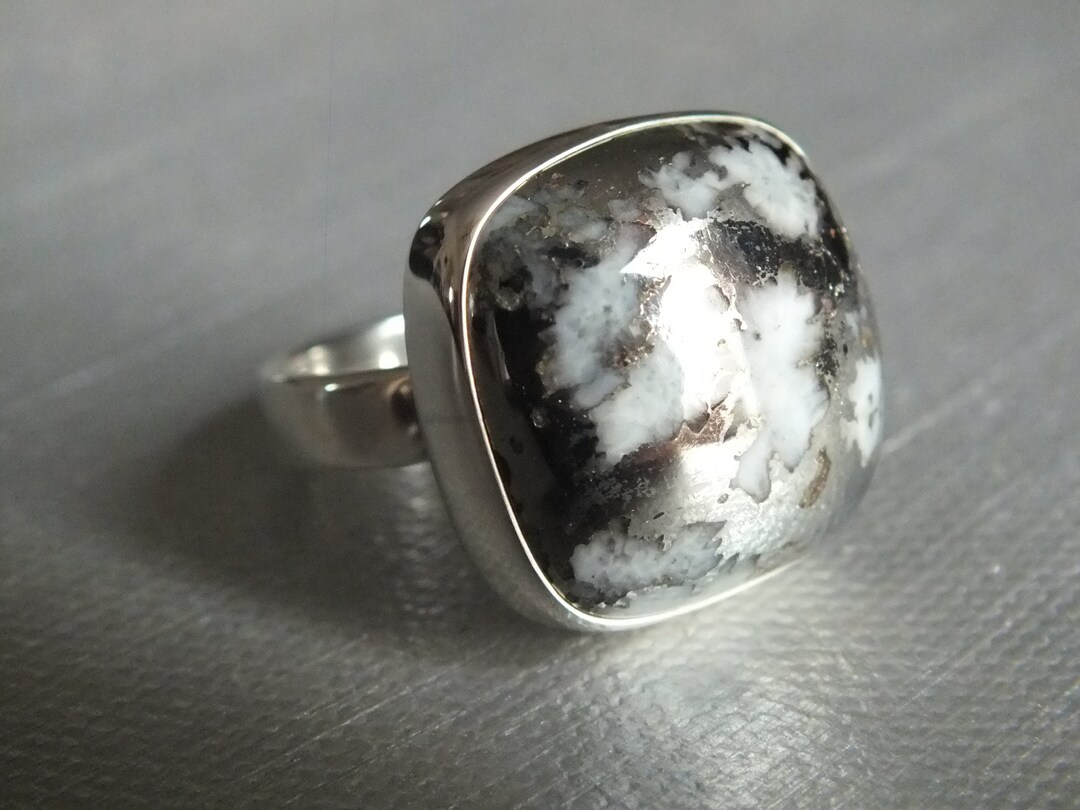 Mohawkite Sterling Silver Handmade Ring Metalsmith James Blanchard Size ...