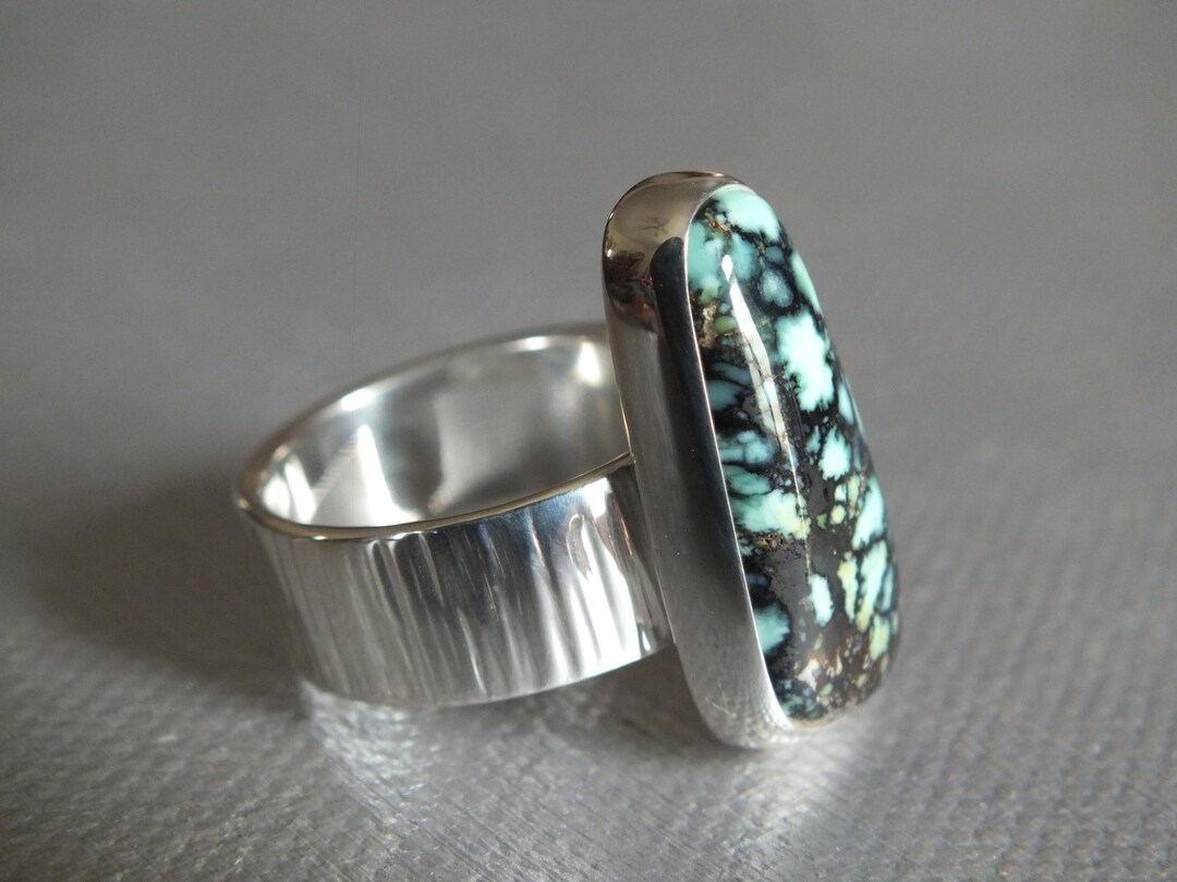 Poseidon Variscite Sterling Silver Handmade Ring Metalsmith James ...