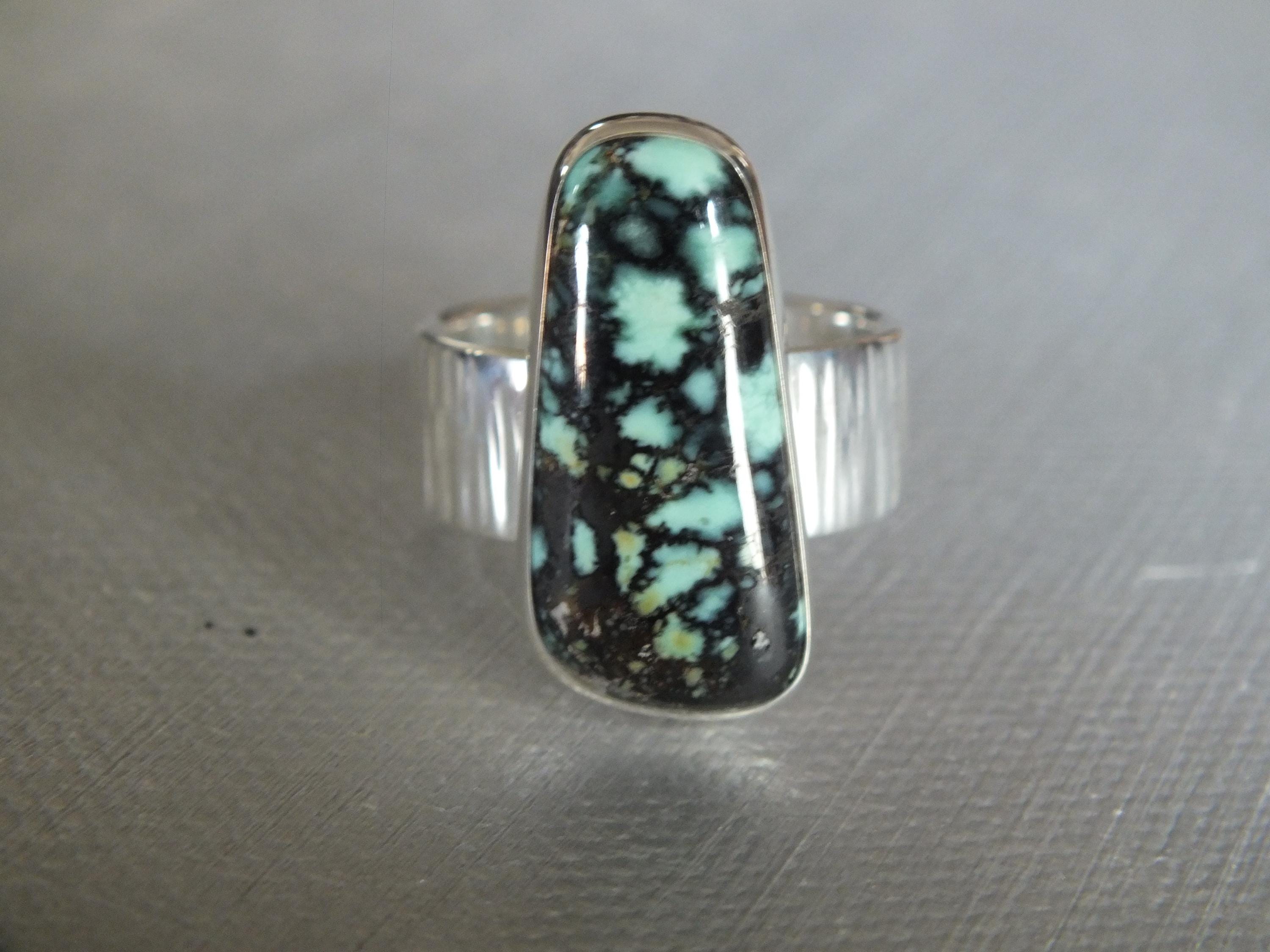 Poseidon Variscite Sterling Silver Handmade Ring Metalsmith James ...