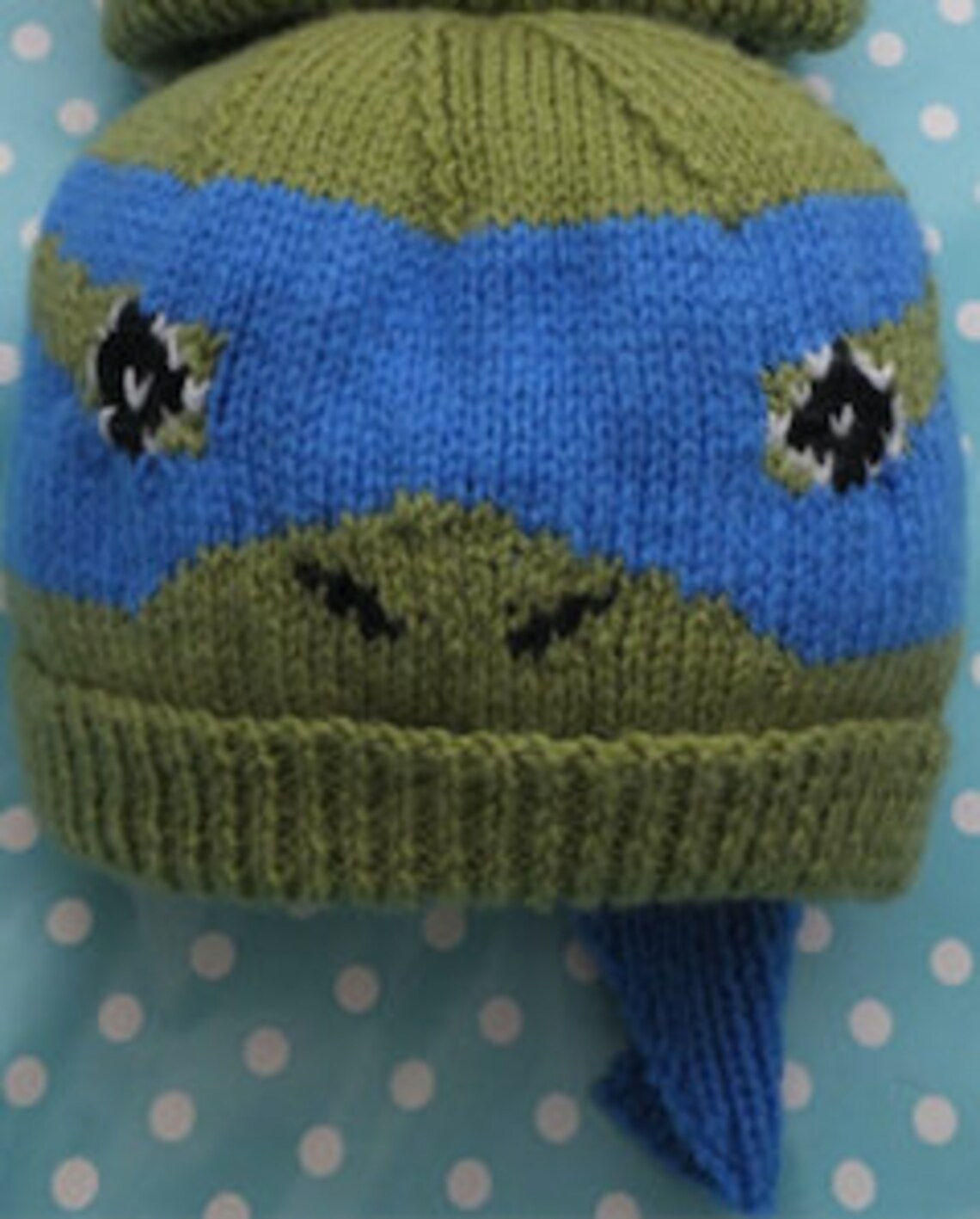 PDF Instant Digital Download Knitting Pattern - DK - Ninja Turtle Hat ...