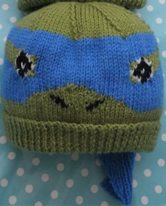 PDF Instant Digital Download Knitting Pattern - DK - Ninja Turtle Hat ...