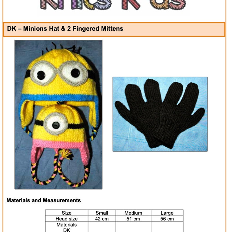 Minion Pattern - Etsy