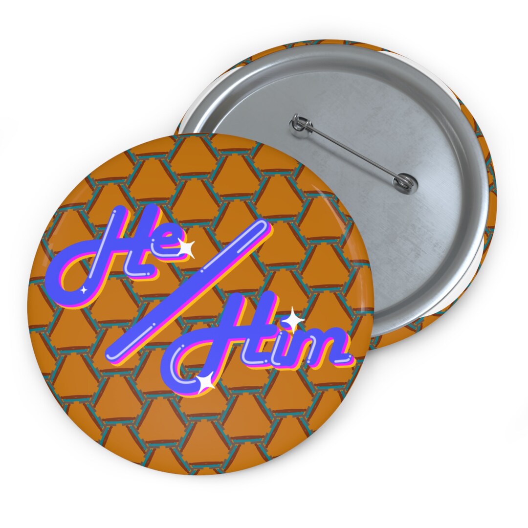 He/him Button - Etsy