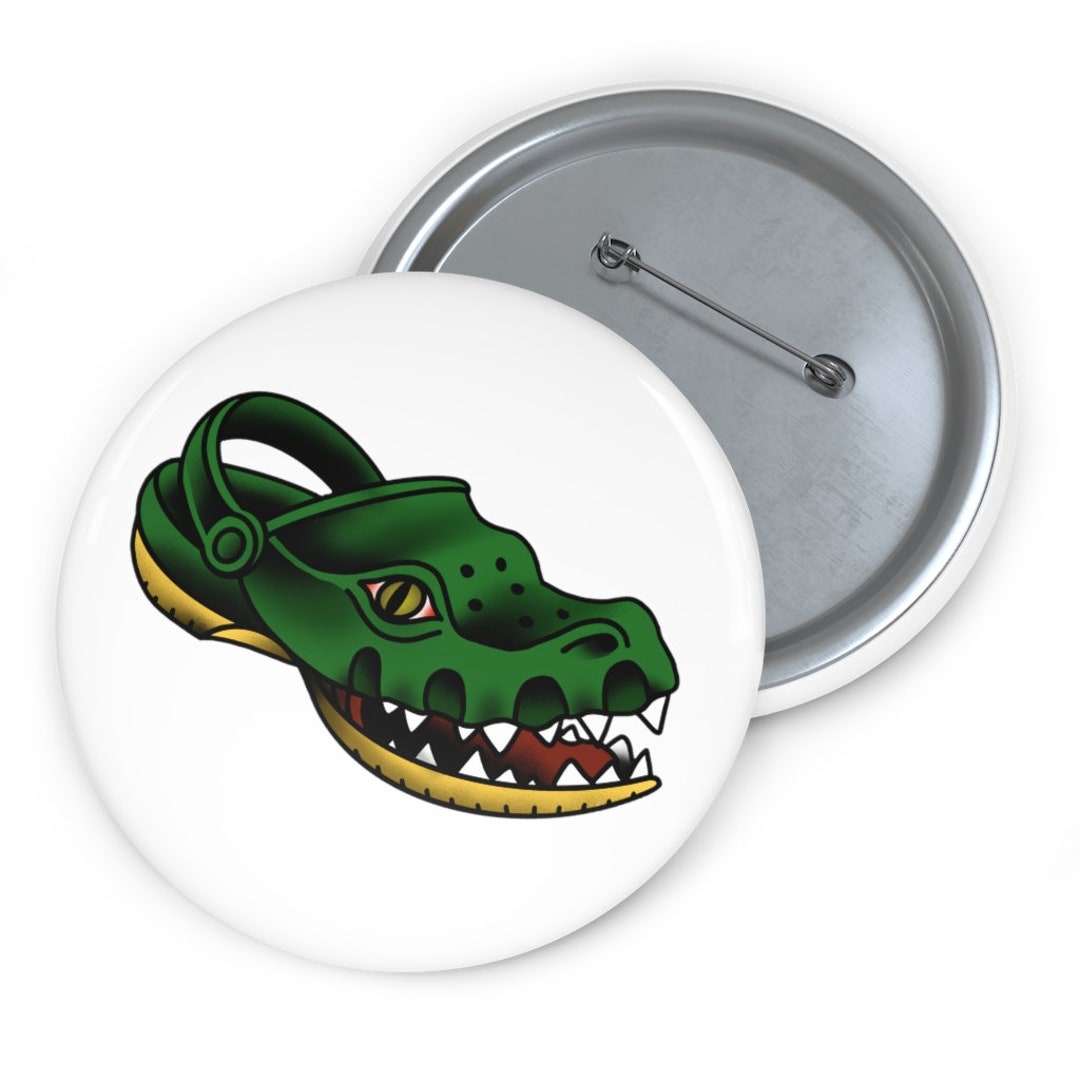 Crocodile Pin Button - Etsy