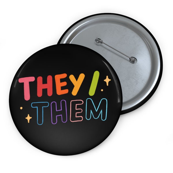 They Them Button - Etsy