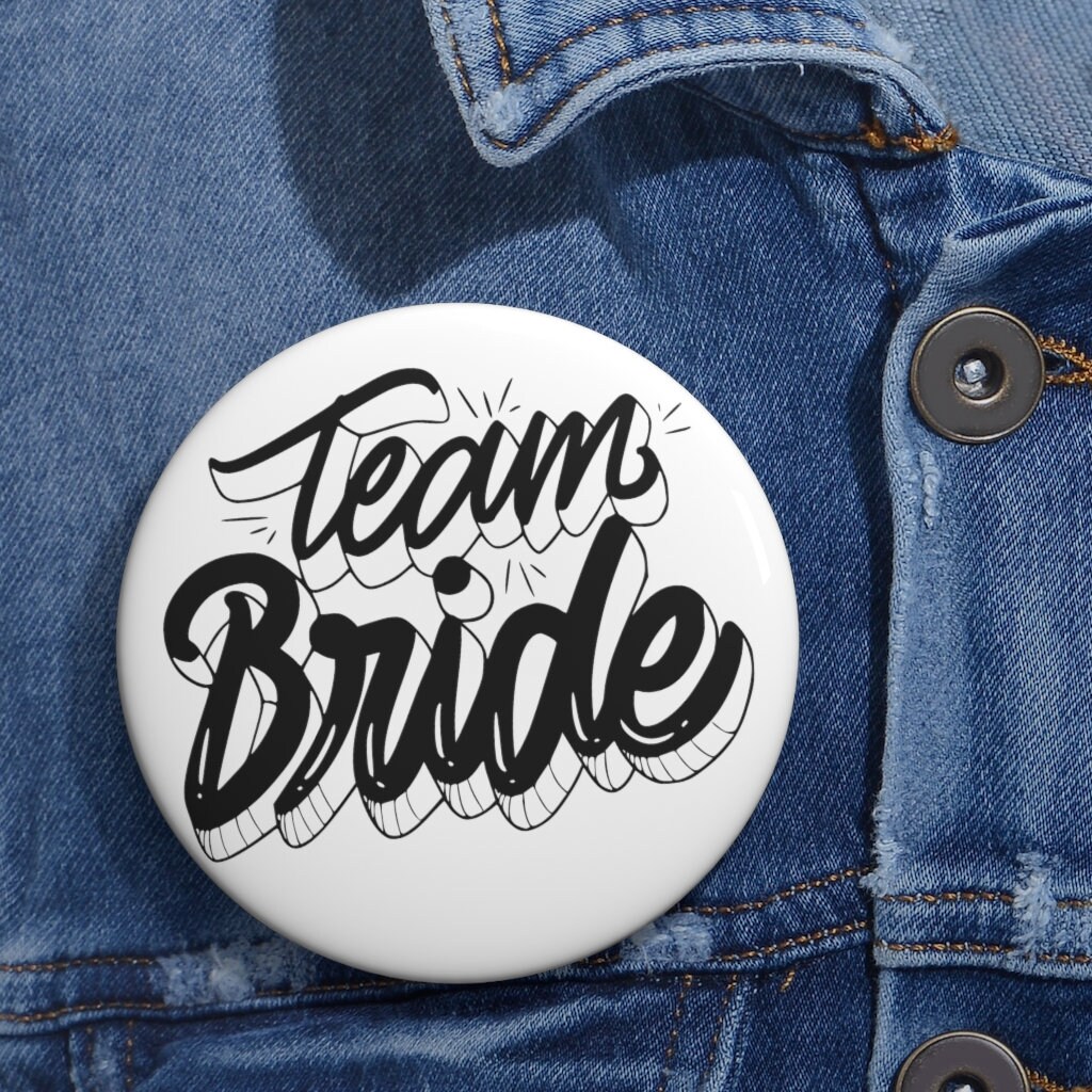 Team Bride Pin Button - Etsy