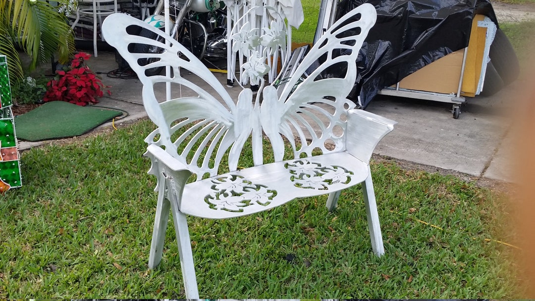 Butterfly Bench .DXF File - Etsy
