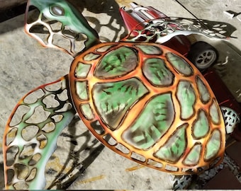 Sea Turtle 1 Sheet Metal Wall Art - Etsy