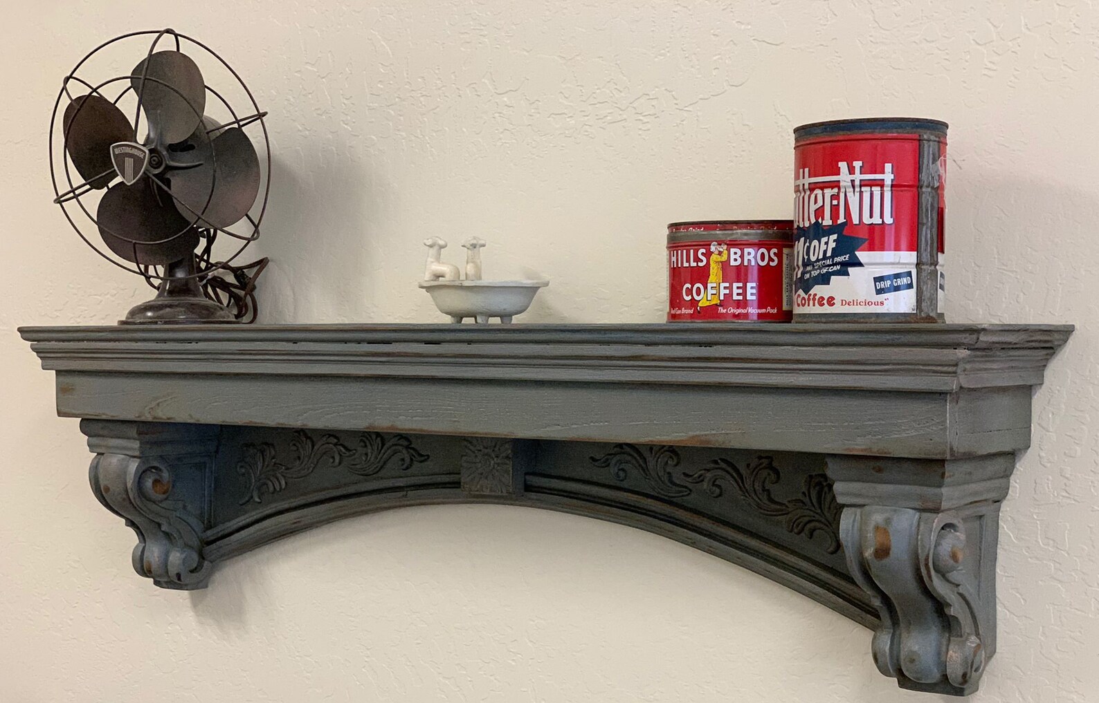 French Country Mantle With Corbels, Custom Gothic Arch, Cottage Chic ...