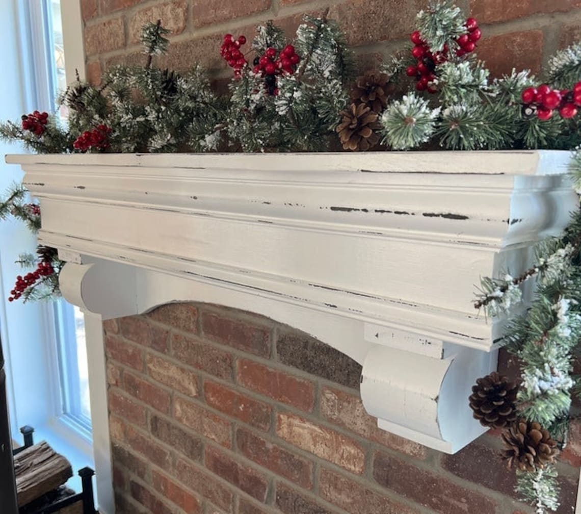 Vintage Mantle French Country Mantle With Corbels Fireplace - Etsy