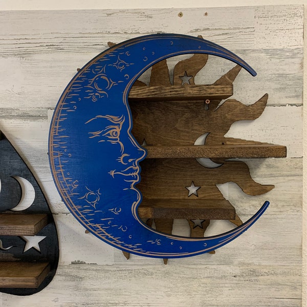 Moon Wall Shelf - Etsy