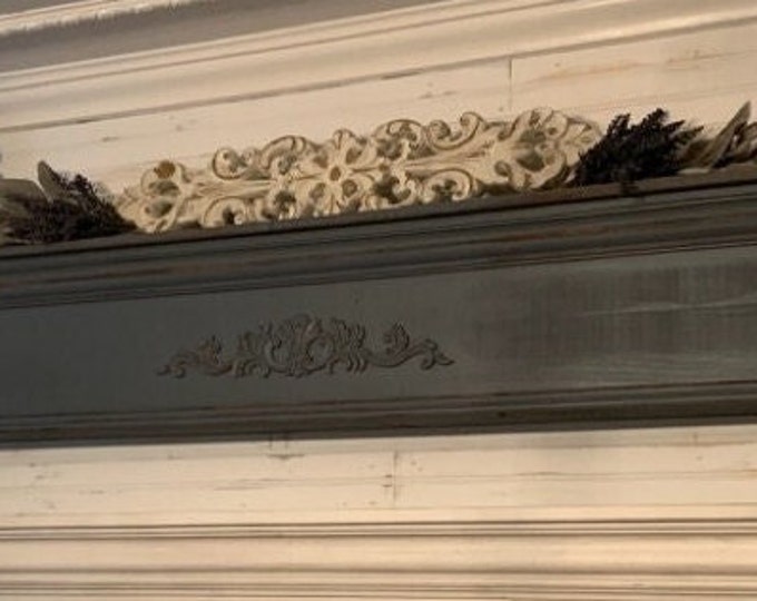 Large Mantel Shelf, Primitive Mantle Shelf,distressed Mantle Shelf ...