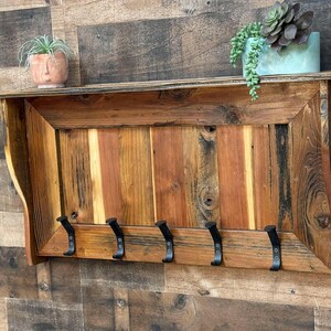 Barn Wood Coat Rack, Rustic Coat Rack,primitive Coat Rack, Antique Coat ...