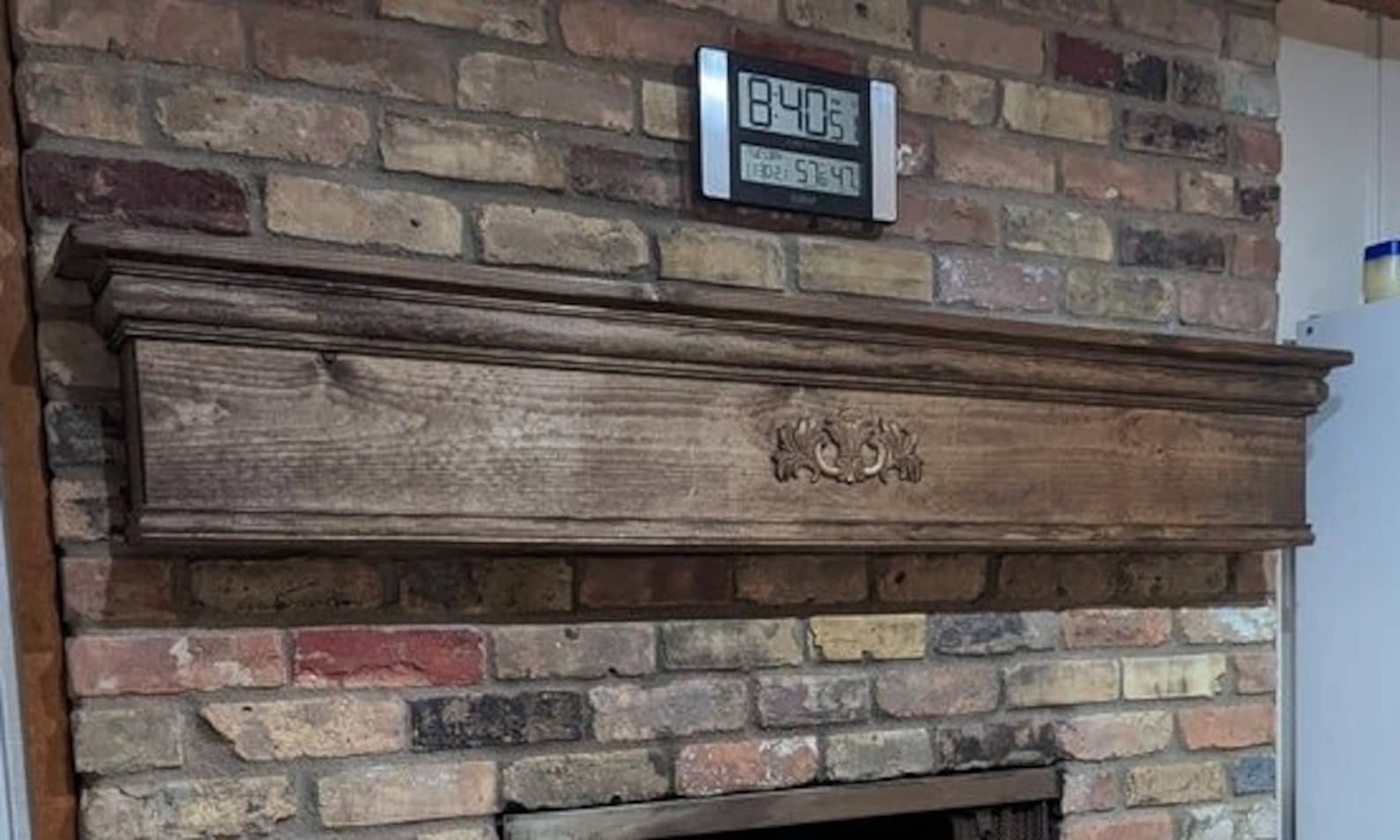 Large Mantel Shelf, Primitive Mantle Shelf,fireplace Mantel,shabby ...