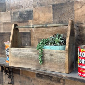 Barn Wood Tool Box, Primitive Tool Caddy, Tool Box, Antique Carpenter's ...