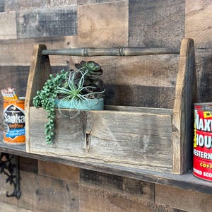 Barn Wood Tool Box, Primitive Tool Caddy, Tool Box, Antique Carpenter's ...