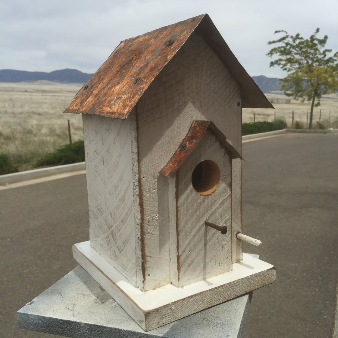 Primitive Bird House, Antique Style Bird House, Functional Bird House ...