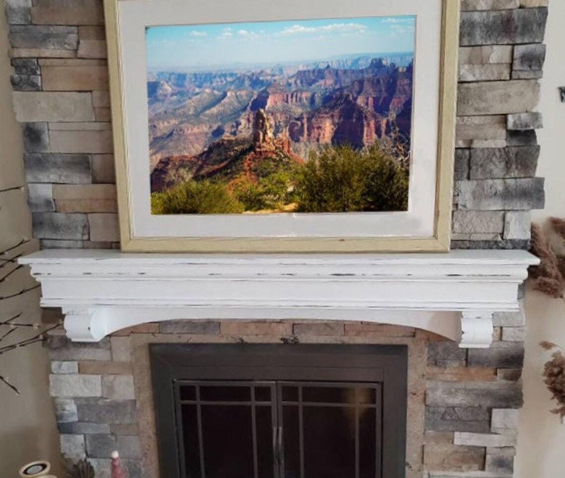 Vintage Mantle French Country Mantle With Corbels Fireplace - Etsy