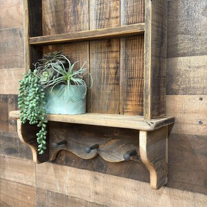 Primitive Wall Shelf, Antique Wall Shelf, Barn Wood Shelf, Shaker Peg ...