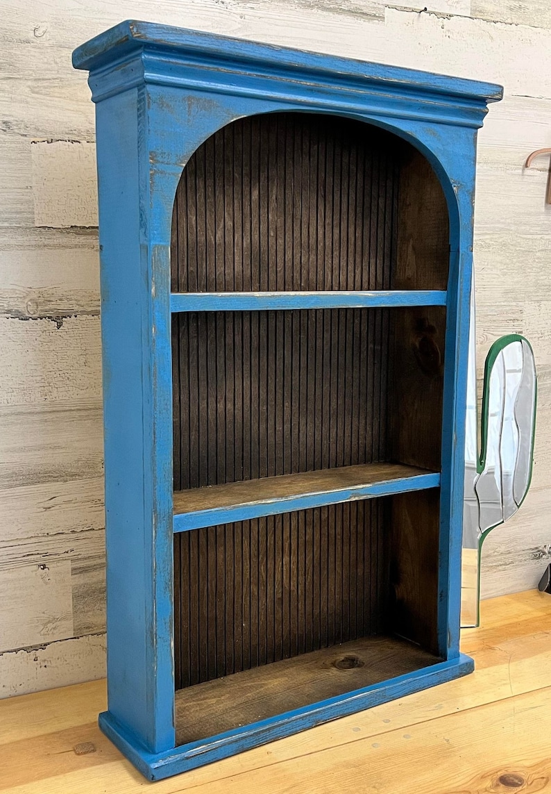 Primitive Wall Shelf, Antique Wall Shelf, Hanging Book Shelf, Colonial ...