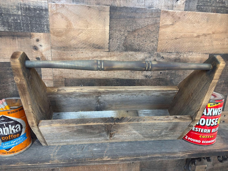 Barn Wood Tool Box, Primitive Tool Caddy, Tool Box, Antique Carpenter's ...