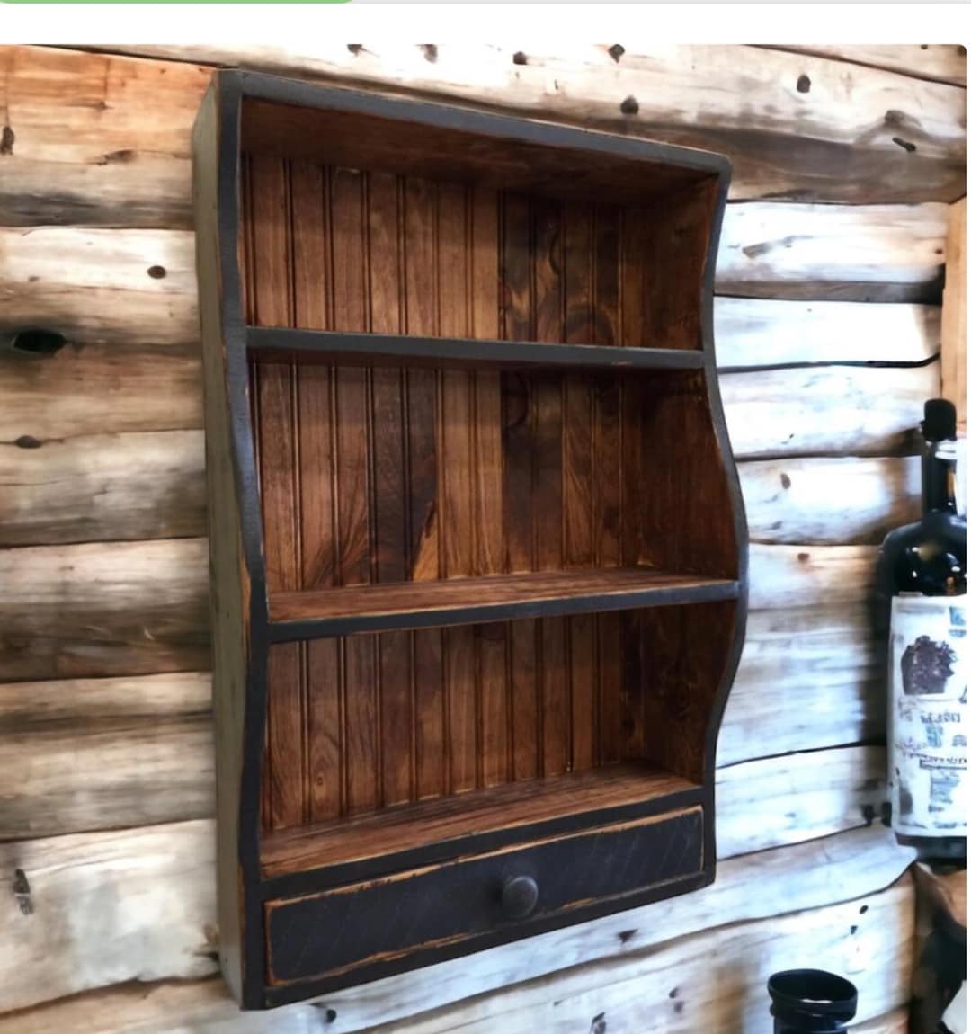 Primitive Wall Shelf, Whale Shelf, Primitive Whale Shelf, Hanging Book ...