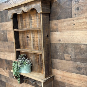 Primitive Wall Shelf, Antique Wall Shelf, Barn Wood Shelf, Shaker Peg ...