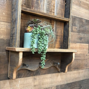 Primitive Wall Shelf, Antique Wall Shelf, Barn Wood Shelf, Shaker Peg ...