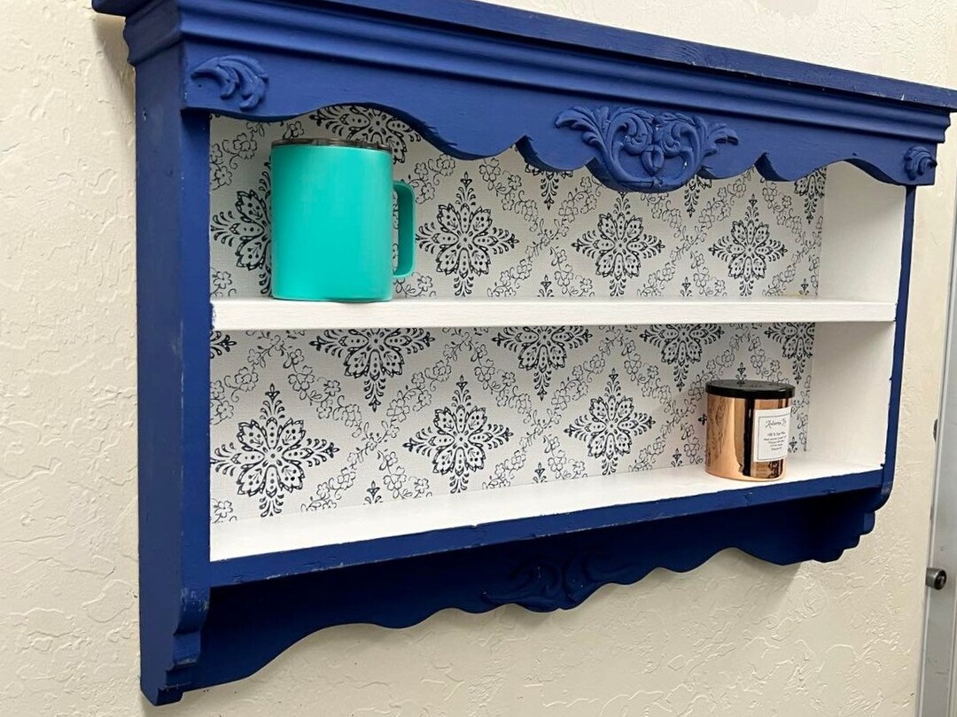 Cottage Chic Wall Shelf,victorian Bookshelf,hanging Book Shelf,colonial ...
