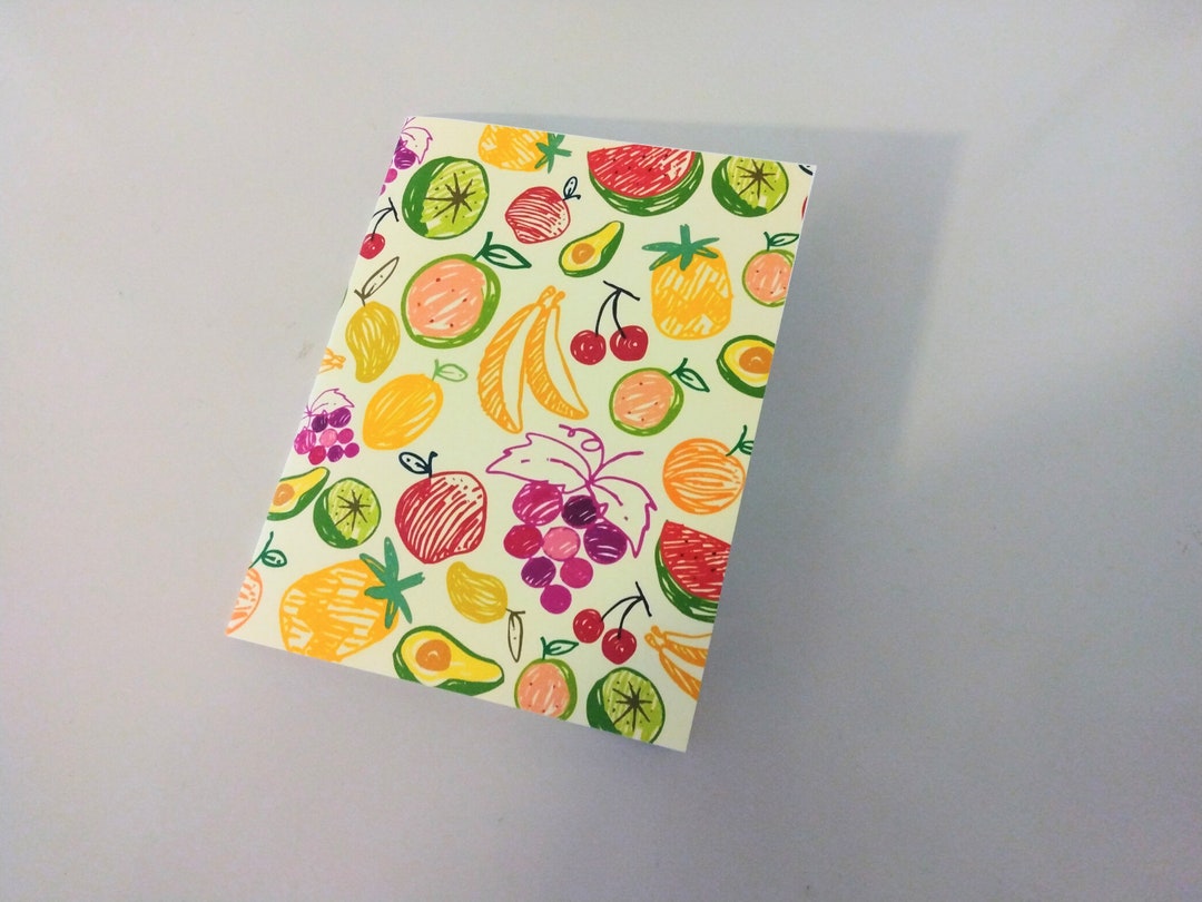 Buy One Get One Fruity Note Card A2 Blank Inside, Perfect for Any ...