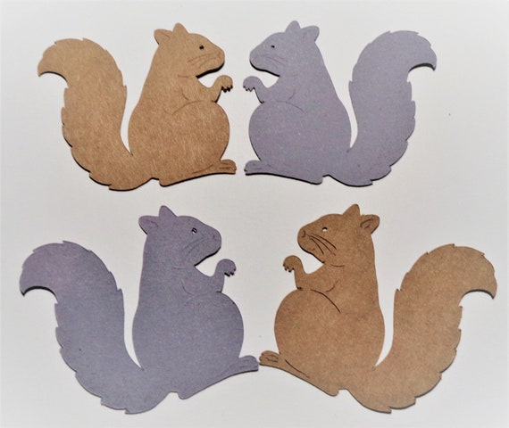 Scrapbooking Squirrel Die Cuts Squirrel Cutouts Paper Squirrels ...